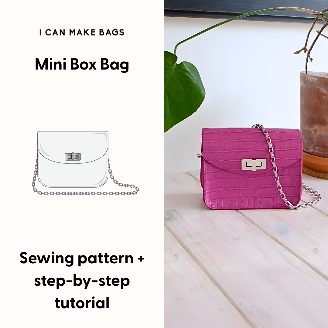 BAG SEWING PATTERN - MINI BOX BAG – I Can Make Bags